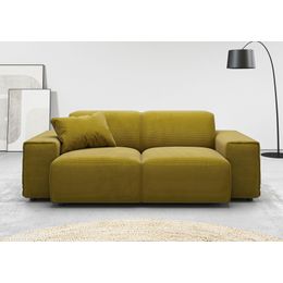 2-Sitzer Home Affaire "Glimminge auch in Breitcord + Feincord + Easy care-Bezug", gr&uuml;n (pistazie), B:194cm H:71cm T:101cm, 95% Polyester, 5% Nylon, Sofas, 2-Sitzer, besondere Kedern&auml;hte,, Zierkissen