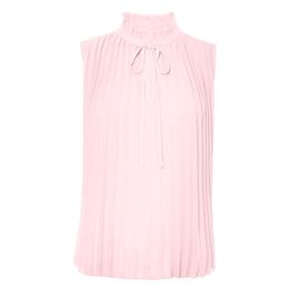 Blusentop Inspirationen, Damen, Gr. 36, rosa (hellros&eacute;), 100% Polyester, unifarben, V-Ausschnitt, Blusen Blusentop