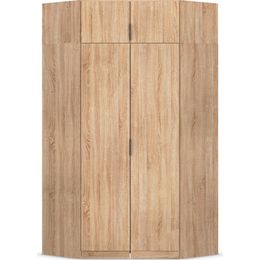 Kleiderschrank Rauch "Eckschrank Schrank Ankleidezimmer Schlafzimmer Garderobe LAGOA", eiche sonoma, B:117cm H:235cm T:117cm, Holzwerkstoff, Schr&auml;nke, Kleiderschrank, voll ausgestattet viel Stauraum, optional mit Aufsatz MADE IN GERMANY