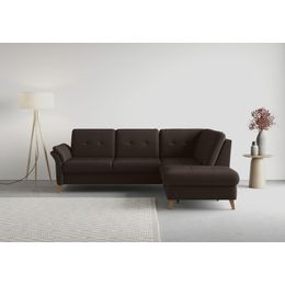 Sit & More Ecksofa SIT & MORE "G&ouml;teborg", braun (dunkelbraun), B:250cm H:90cm T:226cm, Sofas, Ecksofa, inkl. Sitztiefenverstellung, wahlweise mit Bettfunktion & Bettkasten