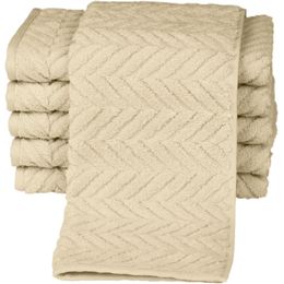 G&auml;stehandt&uuml;cher Ross "Sensual 9001", beige (natur, sand), B:30cm L:50cm, Frottier, Obermaterial: 100% Baumwolle, Handt&uuml;cher, G&auml;stehandt&uuml;cher, 100% Baumwolle