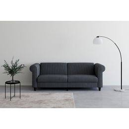 3-Sitzer DOREL HOME "Felix II, Schlafsofa 236cm, (Liegefl&auml;che 108x190cm), R&uuml;ckenlehne", grau (anthrazit), B:236cm H:83cm T:87cm, Sofas, 3-Sitzer, 3-fach verstellbar, Sitzh&ouml;he 46 cm, Cord