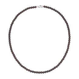 Silberkette Smart Jewel "Kette mit Edelsteinen oder Perlen, Silber 925", rot, Halsketten, Damen, Silber 925 (Sterlingsilber), Silberkette