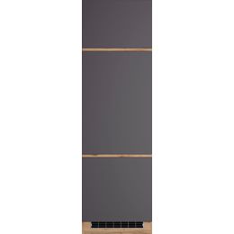 K&uuml;hlumbauschrank KOCHSTATION "KS-Riesa", grau (matt grau), B:60cm H:200cm T:60cm, Holzwerkstoff, Schr&auml;nke, K&uuml;hlumbauschrank, Breite 60 cm, MDF-Fronten