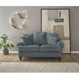2-Sitzer Home Affaire "WESTMINSTER", grau (anthrazit), B:170cm H:95cm T:100cm, Sofas, 2-Sitzer, mit Federkern-Polsterung