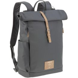 L&auml;ssig Wickelrucksack L&Auml;SSIG "Green Label, Rolltop, anthracite", Baby, Gr. B/H/T: 30cm x 46cm x 15cm, grau (anthrazit), Polyester, Rucks&auml;cke Wickelrucksack, PETA-approved vegan; zum Teil aus recyceltem Material