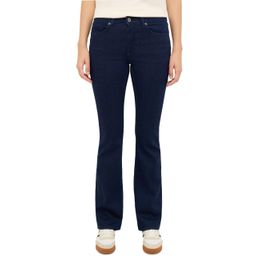 Bootcut-Jeans Mustang "Damen Style Shelby Slim Boot", Damen, Gr. 27, L&auml;nge 30, 841 dunkelblau, 99% Baumwolle, 1% Elasthan, bootcut fit, Jeans Bootcut-Jeans