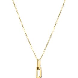 Kette mit Anh&auml;nger Liebeskind Berlin "Schmuck Geschenk Edelstahl Halskette Festive Mini Link", gold (gelbgoldfarben), Halsketten, Damen, Edelstahl, L: 45 B: 2mm, Kette mit Anh&auml;nger, B:2mm
