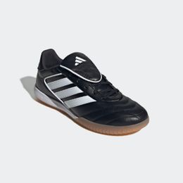 Fu&szlig;ballschuh adidas Performance "COPA GLORO 2 IN", Gr. 44,5, schwarz-wei&szlig; (core schwarz, cloud wei&szlig;, core schwarz), Leder, Synthetik, Schuhe Fu&szlig;ballschuh, f&uuml;r Halle und Stra&szlig;e