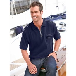Poloshirt Catamaran "Kurzarm-Poloshirt", Herren, Gr. 52/54, blau (marine), 100% Baumwolle, unifarben, ohne Ausschnitt, Shirts Poloshirt
