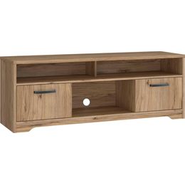 Lowboard FORTE "Joadakis, TV-Board, TV-Schrank, TV-Bank", braun (catania eiche), B:149,6cm H:54,8cm T:42cm, Holzwerkstoff, Sideboards, Lowboard