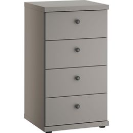 Schubkastenkommode Wiemann "G&ouml;teborg", grau (kieselgrau, dekor), B:47cm H:86cm T:42cm, Holzwerkstoff, Sideboards, Schubkastenkommode, vormontiert