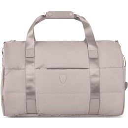 Reisetasche Heys "The Puffer Duffle Bag", M&auml;dchen, Gr. B/H/T: 48cm x 30,5cm x 25,5cm, beige (atmosphere), Polyester, Taschen Reisetasche, Weekender Duffle Bag Schuhfach Aufstecksystem