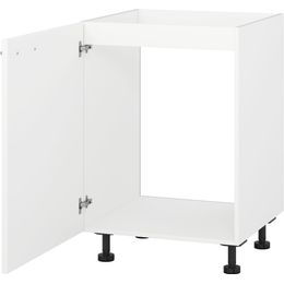 Sp&uuml;lenschrank KOCHSTATION "KS-Scafa", wei&szlig; (wei&szlig;, zementt hell), B:60cm H:75cm T:56cm, Schr&auml;nke, Sp&uuml;lenschrank, in verschiedenen Breiten, wahlweise T&uuml;ranschlag rechts oder links