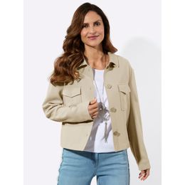 Jackenblazer Inspirationen "Blazer", Damen, Gr. 36, sand, 63% Polyester, 33% Viskose, 4% Elasthan, Blazer Jackenblazer