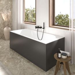 Villeroy & Boch Villeroy & Boch Somera Rechteck-Badewanne, mit rundem &Uuml;berlauf L: 180 B: 80 cm, UBQ180SOM2DV-01,