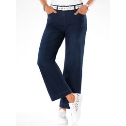 7/8-Jeans Inspirationen, Damen, Gr. 38, Normalgr&ouml;&szlig;en, dunkelblau, stone, washed, 78% Baumwolle, 20% Polyester, 2% Elasthan, unifarben, lang, Jeans 7/8-Jeans