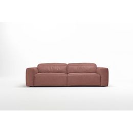 2,5-Sitzer Egoitaliano "Beverly, Designsofa mit erstklassigem Sitzkomfort und tollen Details", braun (cedar wood), B:242cm H:95cm T:109cm, Sofas, 2 5-Sitzer, Breite 242 cm, verstellbare Kopfteile