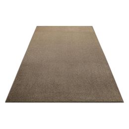 Teppich Wecon Home "Tim", braun (braun,beige,meliert), B:166cm H:12mm L:240cm, Polyester, Teppiche, Teppich, einfarbig, meliert, modern, pflegeleicht, Wohnzimmer, Schlafzimmer