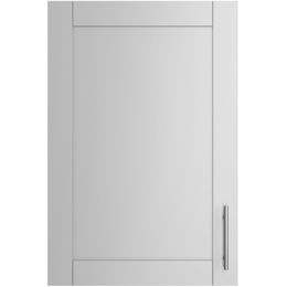 H&auml;ngeschrank KOCHSTATION "KS-Ahus", grau (hellgrau matt, wildeiche nachbildung), B:60cm H:89,6cm T:34,9cm, Schr&auml;nke, H&auml;ngeschrank, Breite 60 cm