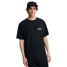 T-Shirt Quiksilver "Quikglobe", Herren, Gr. S, schwarz, Obermaterial: 100% Walkfrottier;, Shirts T-Shirt