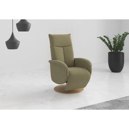 TV-Sessel Home Affaire "Glendale", olive, B:75cm H:112cm T:82cm, 100% Polyester, Sessel, TV-Sessel, wahlweise mit Aufstehhilfe, 2 Motoren und Akku