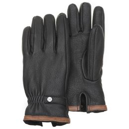 Lederhandschuhe Pearlwood "Moore", Herren, Gr. 8,5, schwarz, Ziegenleder, unifarben, Handschuhe Lederhandschuhe, Atmungsaktiv, W&auml;rmeregulierend, Wind - und Wasserabweisend
