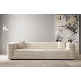 3-Sitzer Home Affaire "BAKELS, Couch in Cord oder Boucle-Stoff, Sofa im modernen Design", beige (hellbeige), B:275cm H:66cm T:101cm, Sofas, 3-Sitzer, bequemer Sitzkomfort,in 2 Stoffen und 8 Farben lieferbar