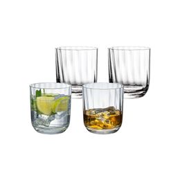Villeroy & Boch Glas VILLEROY & BOCH "Wassergl&auml;ser Rose Garden 250 ml 4er Set transparent", bunt (transparent), Glas, Trinkgef&auml;&szlig;e, Glas