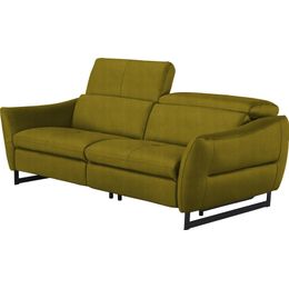 2,5-Sitzer Egoitaliano "Dafne, elegantes Designsofa mit hohem Sitzkomfort", gr&uuml;n (pistazie), B:208cm H:97cm T:108cm, Luxus-Micofaser Lederoptik (100% Polyester) ist ein neues technisches Gewebe mit einem visuellen und taktilen Aspekt, der dem Nubuk sehr nahe kommt, mit innovativen Eigenschaften. Seine au&szlig;erordentliche Weichheit kommt von einem exklusiven Produktionsprozess, der Unreinheiten und Un