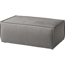 Hocker Home Affaire "SHERWOOD, Polsterhocker in 3 Stoffarten verf&uuml;gbar", grau, B:102cm H:42cm T:69cm, 100% Polyester, Hocker, Hocker, passend zur Polster-Serie SHERWOOD