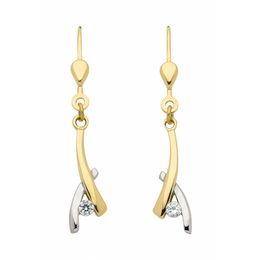 Adelia&acute;s Paar Ohrh&auml;nger ADELIA&acute;S "333 Gold Ohrringe Ohrh&auml;nger mit Zirkonia", gold, Ohrringe, Damen, Gelbgold 333, Paar Ohrh&auml;nger