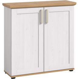 Kommode Home Affaire "Cosenza", sibiu l&auml;rche nachbildung, B:84cm H:88cm T:37cm, Holzwerkstoff, Sideboards, Kommode, Cosenza Highboard 88 cm, 2 T&uuml;ren, 3 F&auml;cher, Wohnzimmer