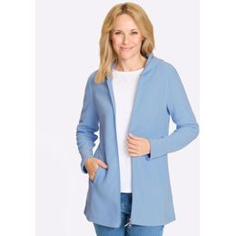 Fleecejacke Classic Basics, Damen, Gr. 42, eisblau, 100% Polyester, unifarben, Jacken Fleecejacke