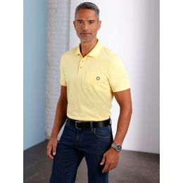 Poloshirt CLASSIC "Kurzarm-Poloshirt", Herren, Gr. 56/58, gelb (zitrone), 100% Baumwolle, unifarben, Shirts Poloshirt
