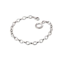 Charm-Armband Engelsrufer "%RESET", silber (silberfarben), Armb&auml;nder, Damen, 19,5cm, Silber 925 (Sterlingsilber), Charm-Armband