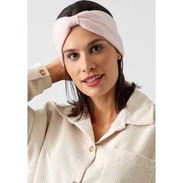 Stirnband Zwillingsherz "Knoten", Damen, rosa, Strick, Kaschmir, M&uuml;tzen Stirnband, Cashmere, Feinstrick