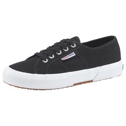 Sneaker Superga "Cotu Classic", Damen, Gr. 40, schwarz-wei&szlig; (schwarz, wei&szlig;), Textil, unifarben, Schuhe Sneaker, mit klassischem Canvas-Obermaterial