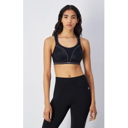 Sport-BH Shock Absorber "Sa Bra S5044 ULTIMATE RUN BRA", Damen, Gr. 75, Cup F, schwarz, Obermaterial: 100% Polyamid, BHs Sport-BH, f&uuml;r Fitness und intensive Laufsessions, mit stabilem Unterbrustbund