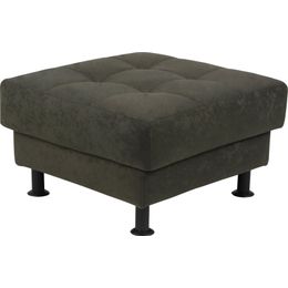 Polsterhocker Home Affaire "Bengo", grau, B:65cm H:42cm T:65cm, Microfaser (100% Polyester);Struktur (100% Polyester);Kunstleder, Hocker, Polsterhocker, passend zu &raquo;Bengo&laquo;-Sofa