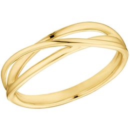 Fingerring s.Oliver "2037826/-27/-28/-29" Gr. 56, gold (gelbgoldfarben), Fingerringe, Damen, 56, Silber 925 (Sterlingsilber), 2mm, Fingerring