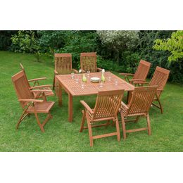 Garten-Essgruppe Merxx "Commodoro", beige (natur), Sitzm&ouml;bel-Sets, Garten-Essgruppe