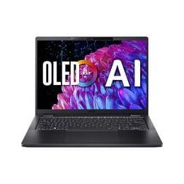 Acer TravelMate P6 OLED (TMP614-73-TCO-72TJ), Notebook schwarz, Intel Core Ultra 7 155H, Intel Arc Graphics, 32 GB LPDDR5X, 1 TB (1 TB SSD), Windows 11 Pro