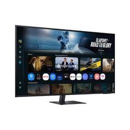 Samsung Smart AI Monitor S43FM700UU, LED-Monitor 108 cm (43 Zoll), schwarz, UltraHD/4K, VA, HDR, Fernbedienung, Lautsprecher