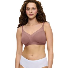 B&uuml;gelloser BH Triumph "Shape Smart", Damen, Gr. 2, N-Gr, braun (toasted almond), Microtouch, Obermaterial: 69% Polyamid, 31% Elasthan, unifarben, BHs B&uuml;gelloser BH, gl&auml;ttend, vorgeformte Cups, weich und leicht formend