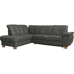 Ecksofa Alina "Karima", grau (quarzgrau gdu 19), B:260cm H:98cm T:219cm, Microfaser GDU (100% Polyester), Sofas, Ecksofa, inkl. R&uuml;ckenlehnenverstellung, wahlweise mit Bettfunktion und Stauraum