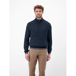 Troyer Lerros, Herren, Gr. 3XL, classic navy, Strick, Obermaterial: 60% Baumwolle, 40% Polyacryl, Zopfmuster, regular fit normal, ohne Ausschnitt, Rippb&uuml;ndchen, Pullover Troyer, mit Zopfmuster