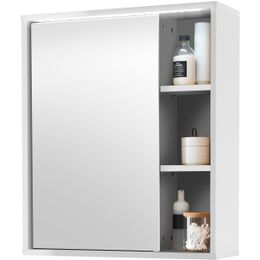 Spiegelschrank BASIC BY BALCULINA "Este", wei&szlig; (wei&szlig; matt), B:60cm H:70cm T:20cm, FSC-zertifizierter Holzwerkstoff, Schr&auml;nke, Spiegelschrank, LED-Spiegelschrank 60 cm