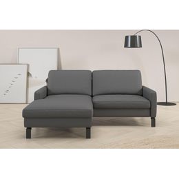 Ecksofa Home Affaire "Lecce, L-Form, Federkernpolsterung, Breite 194 cm", fango, B:194cm H:86cm T:164cm, 100% Leder, Sofas, Ecksofa, inkl. saugroboterfreundliche H&ouml;he & schmale Armlehnen