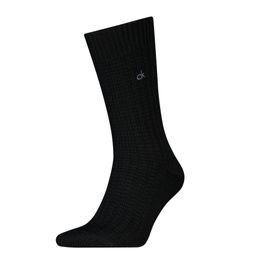 Socken Calvin Klein "CK MEN BOOT SOCK 1P CLASSIC", Herren, Gr. - (40/46), schwarz, Obermaterial: 52% Polyamid, 47% Wolle, 1% Elasthan, Socken Socken